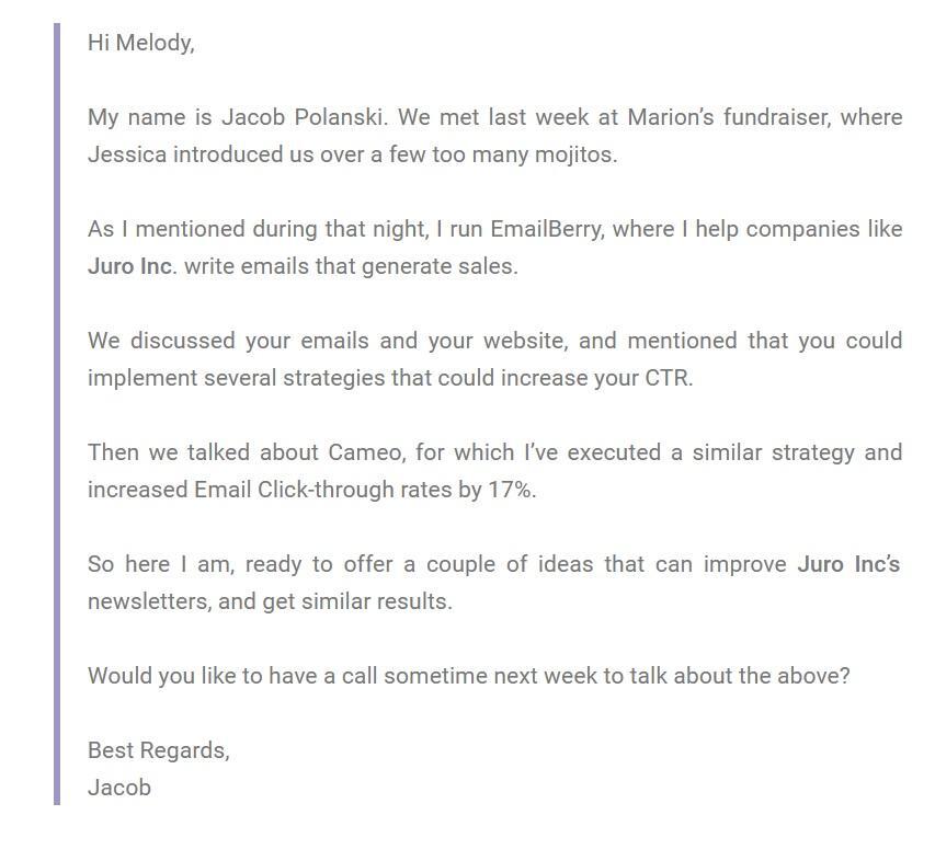 Introduction Email To New Client Template Infoupdate