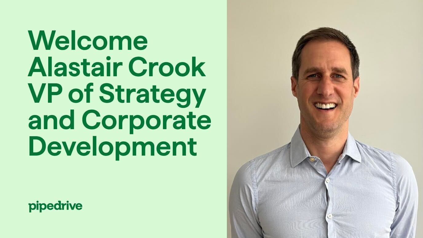 Pipedrive appoints Alastair Crook as Vice President of Strategy and ...