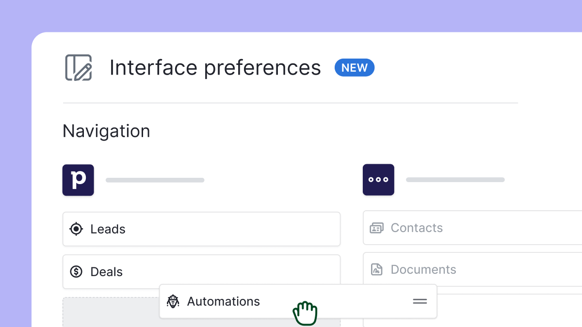 Personnalisez vos préférences d’interface sur Pipedrive | Pipedrive