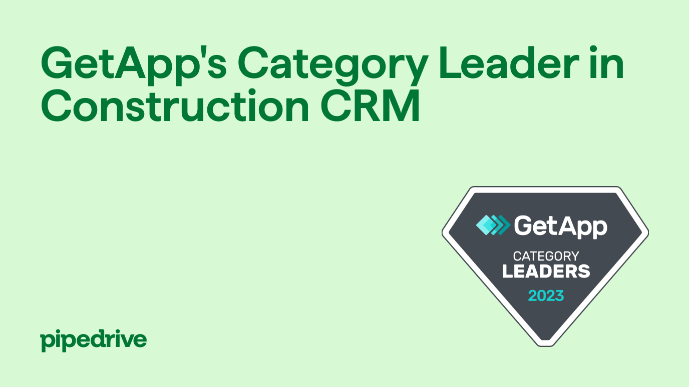 Pipedrive included in Gartner’s GetApp Category Leaders report for ...